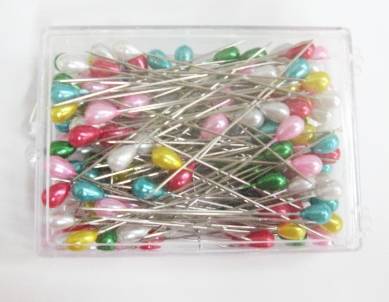 Large Pearl Pins - Mixed Colours | Notions | PacCana Enterprises