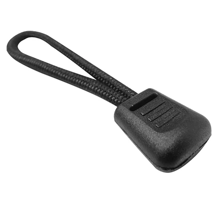 Zipper Pull with Cord, Black | Buckles | PacCana Enterprises
